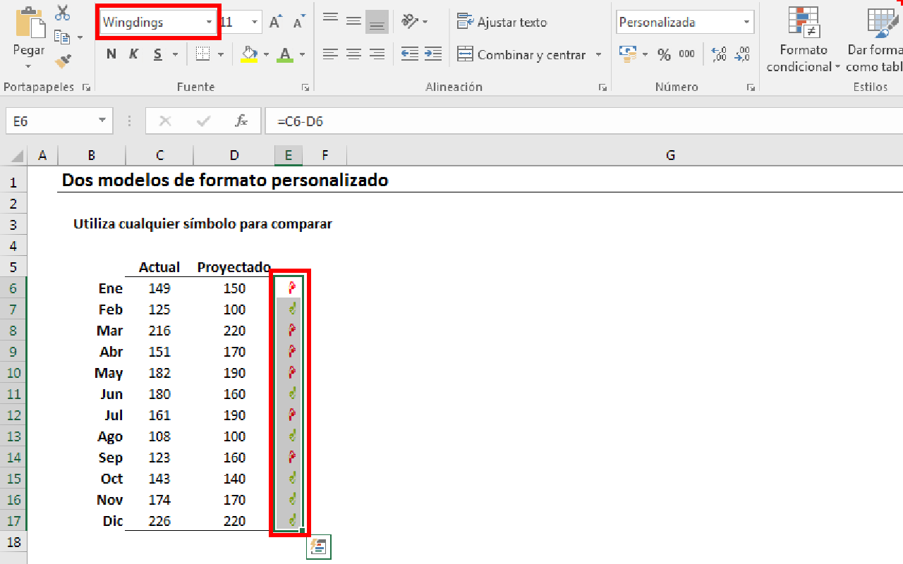 ¿Cómo utilizar el formato personalizado de celdas? - Excel-2win
