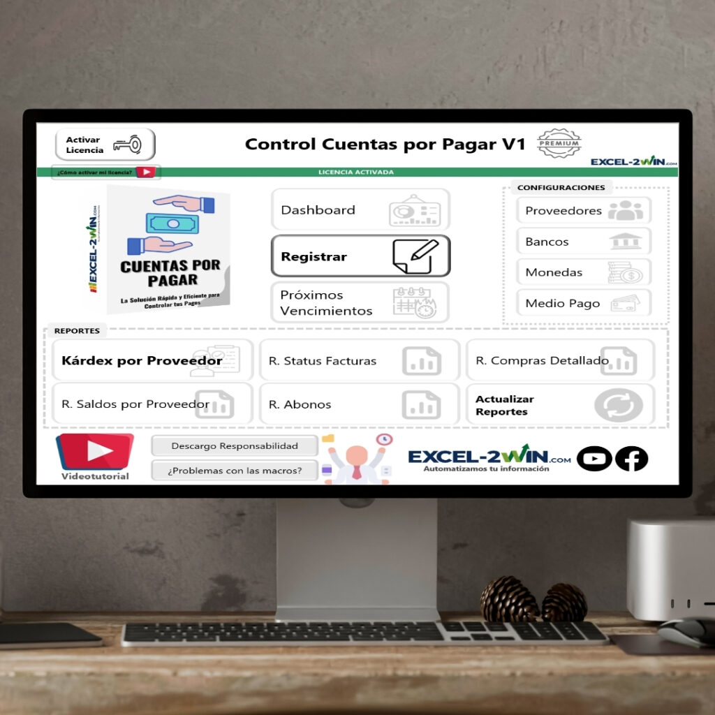 Control de Cuentas x Pagar V1 - Excel-2win